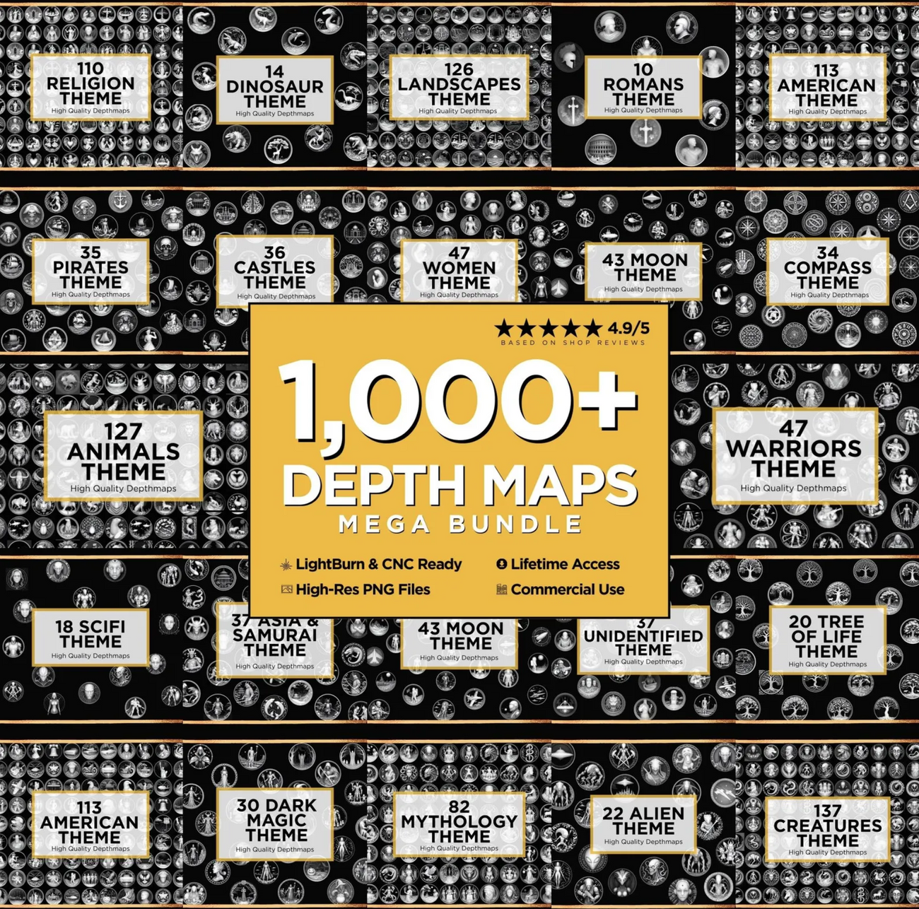 1000+ Depth Maps MEGA Bundle