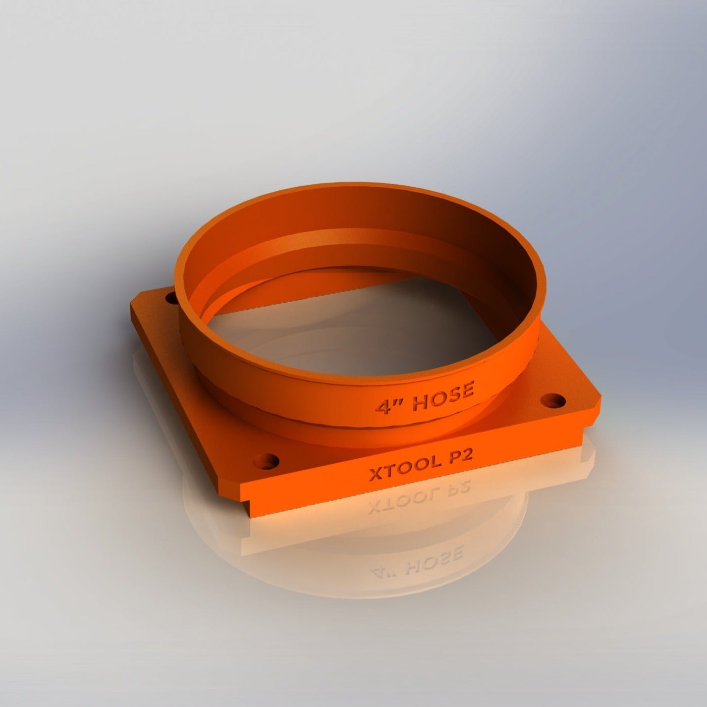 XTool P2 (Flange) To 4 Inch (101mm) Hose Adapter – Embrace Making